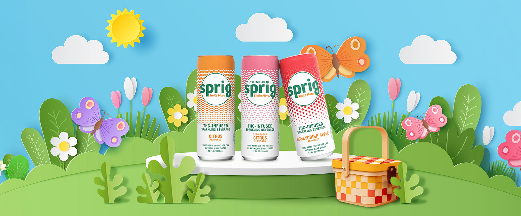 Sprig THC and CBD Infused Sparkling Beverages